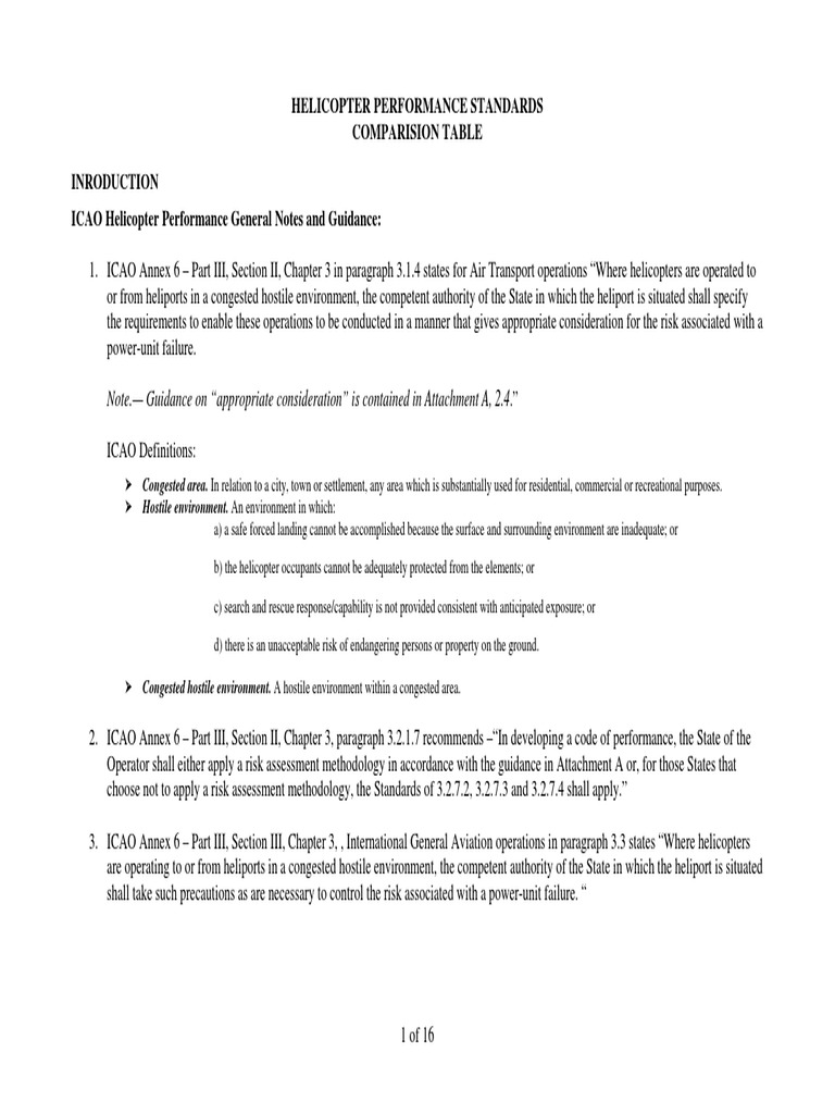 Helicopter Performance Class Standards | PDF | Instrument Flight Rules ...