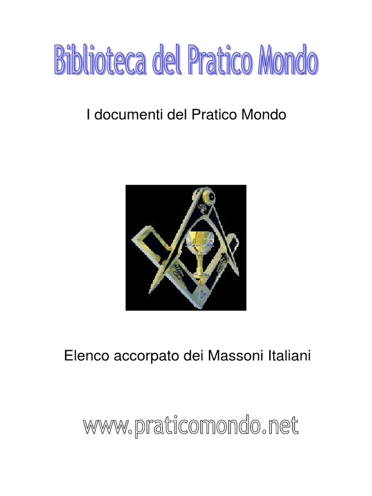48156500 Elenco Massoni Italiani