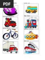 Láminas Medios de Transporte | PDF