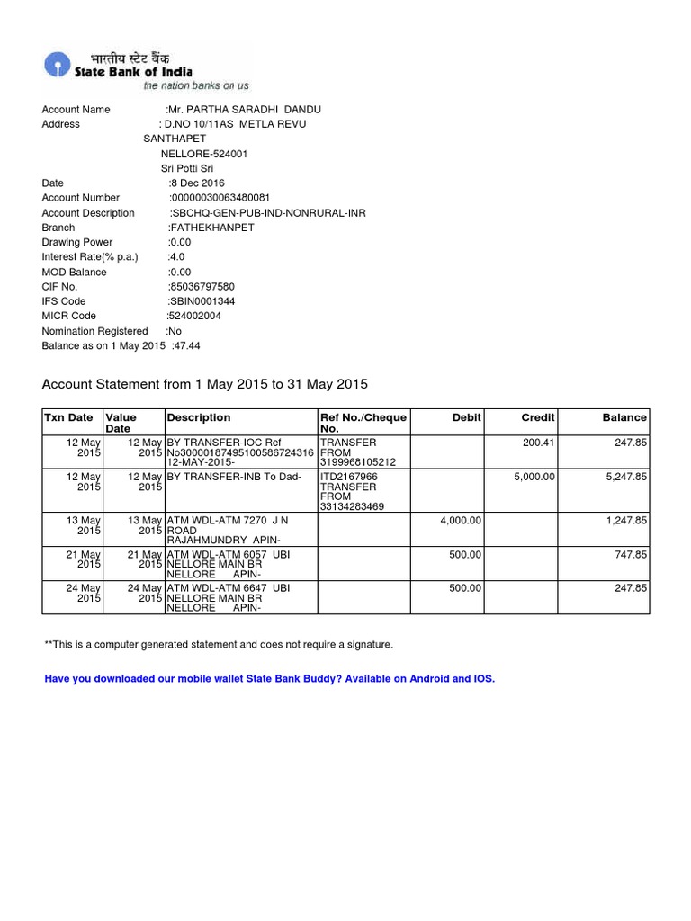 Transaction History | PDF