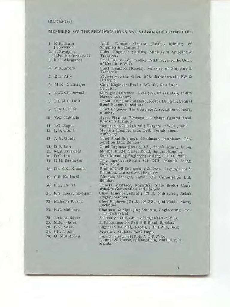 IRC 85 1983 Part2 PDF | PDF