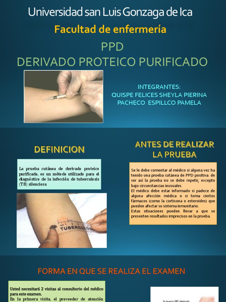 PPD Diapositivas | PDF | Tuberculosis | Rtt