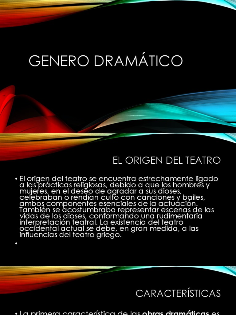 Genero Dramático | PDF | Teatro | Tragedia