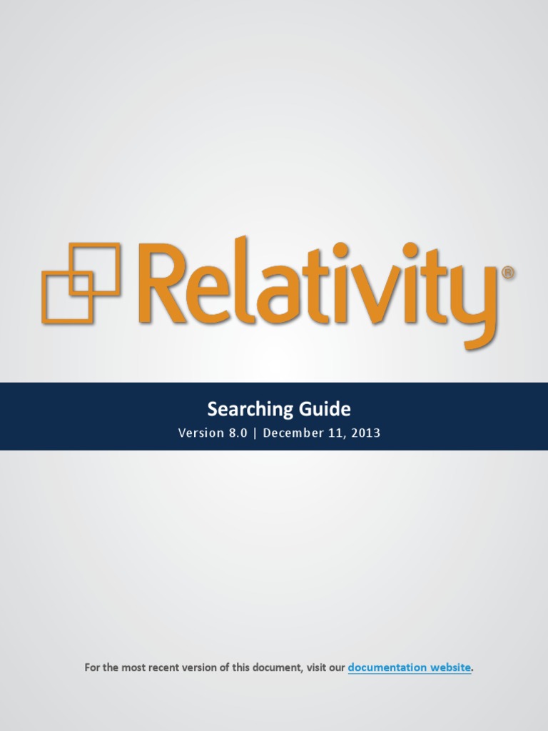 Relativity e Discovery Tool | PDF | Search Engine Indexing | Database Index