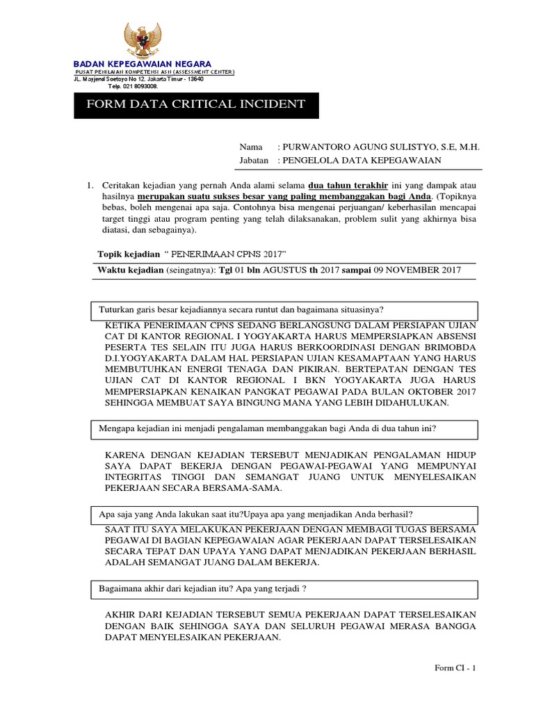 Critical Insiden | PDF