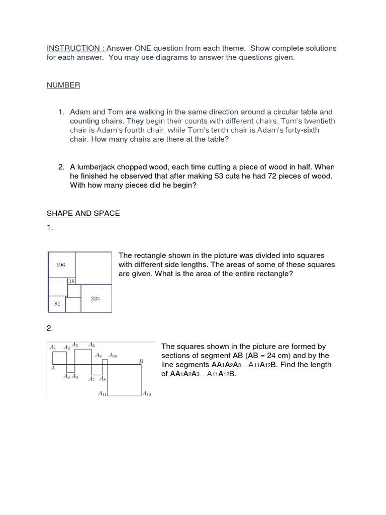 Non Routine Number Questions | PDF