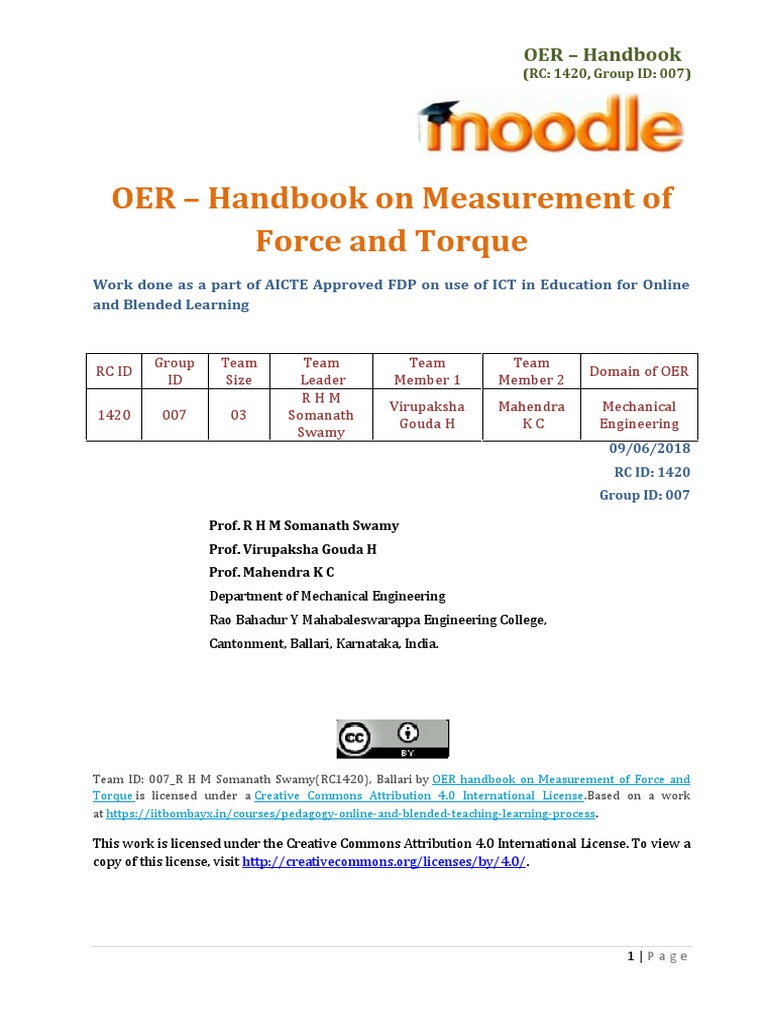 OER Document | PDF | Behavior Modification | Communication