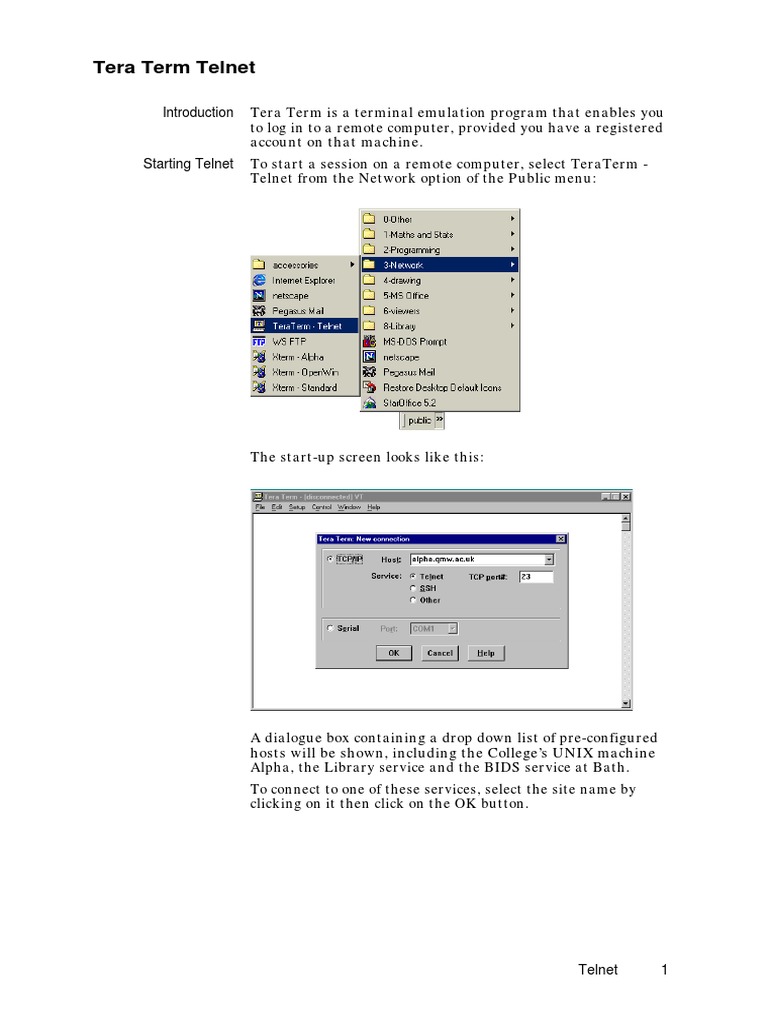 Telnet | PDF | Secure Shell | Password