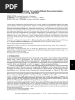 Proposal Spotify Recommendation System | PDF | Spotify | Computing