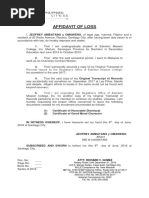 Affidavit of Loss for High School Diplomas | PDF | Affidavit | Legal ...
