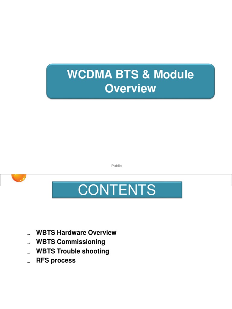 WCDMA BTS Module Overview and Capacity | PDF | High Speed Packet Access ...