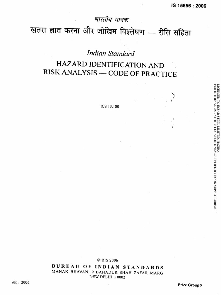 Hazard Identification, Risk Analysis 1 PDF | PDF | Risk Management ...