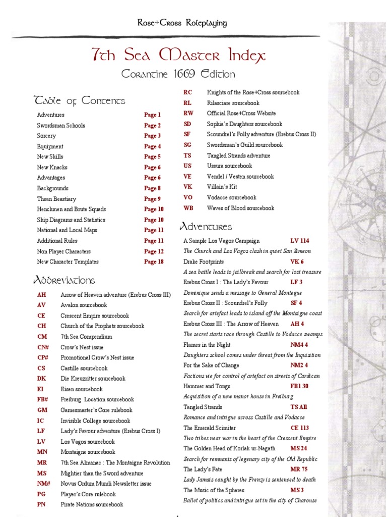 Master Index | PDF