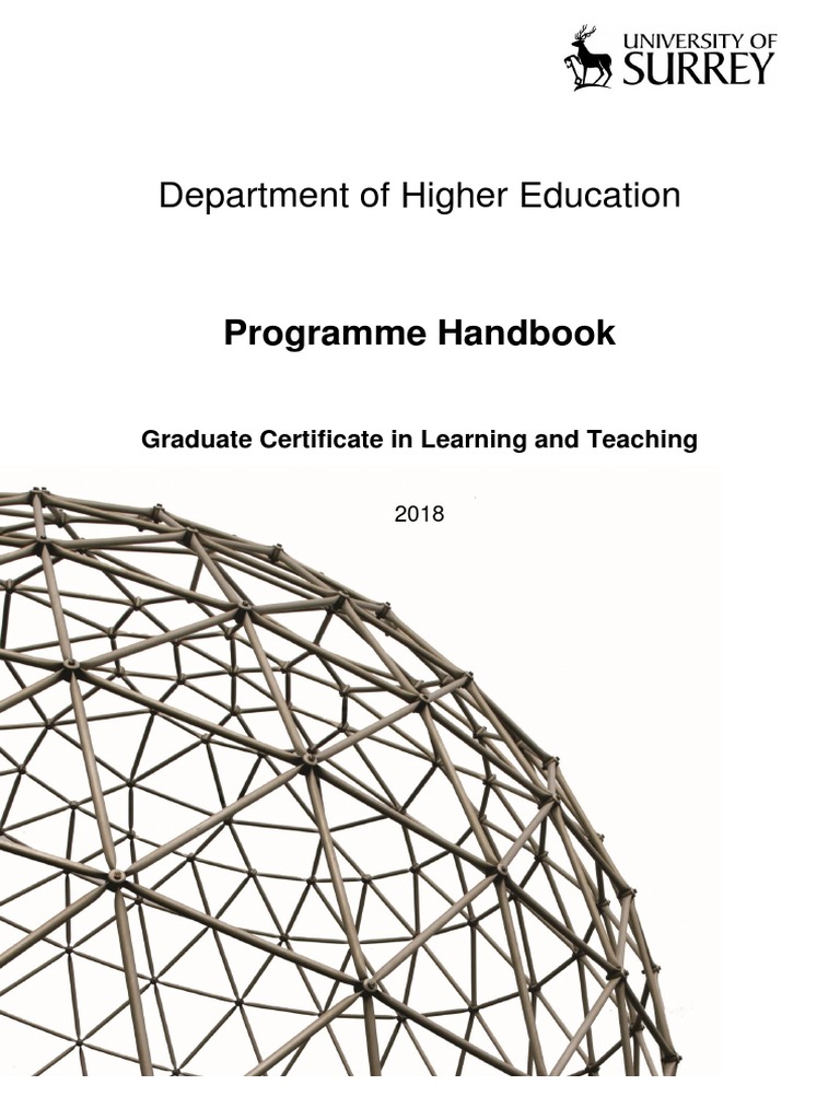 Department of Higher Education: Programme Handbook | PDF | Goal | Teachers