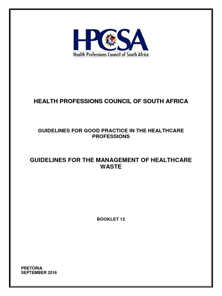 Medical Waste Disposal | PDF | Waste | Waste Management