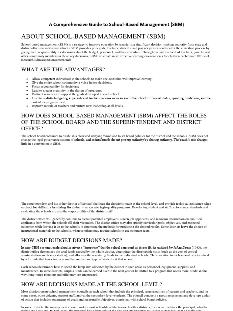 A Comprehensive Guide To School Pdf Governance Goal