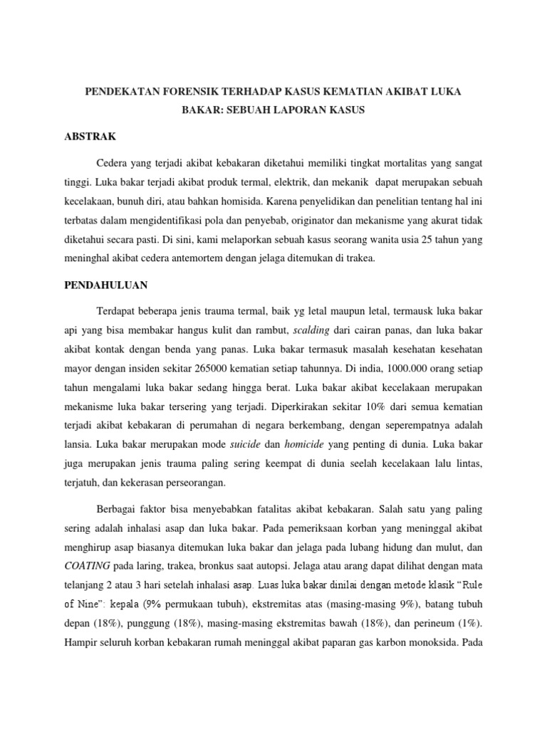 Jurnal Luka Bakar | PDF