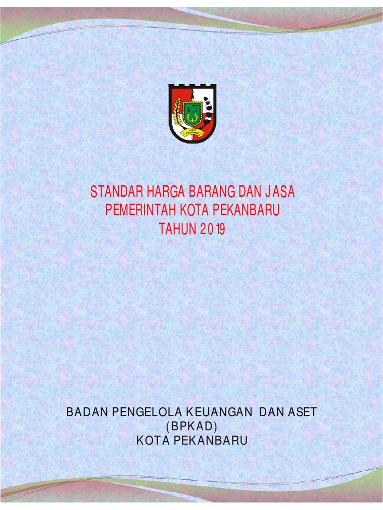 Standar Harga Barang Dan Jasa Ta 2019 | PDF