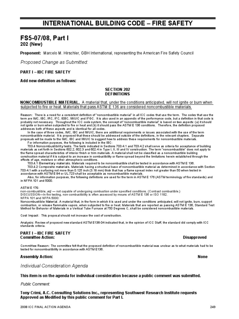 IBC-FIRE SAFETY Regulation New | Download Free PDF | Fires | Combustion