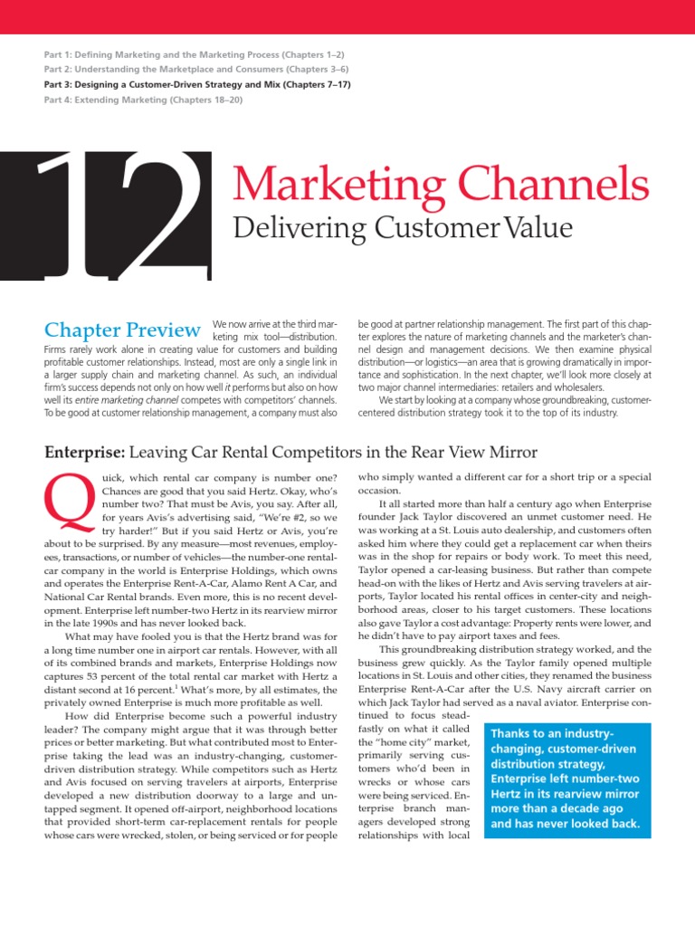 Chapter 12 - Marketing Channels Delivering Customer Value | PDF ...