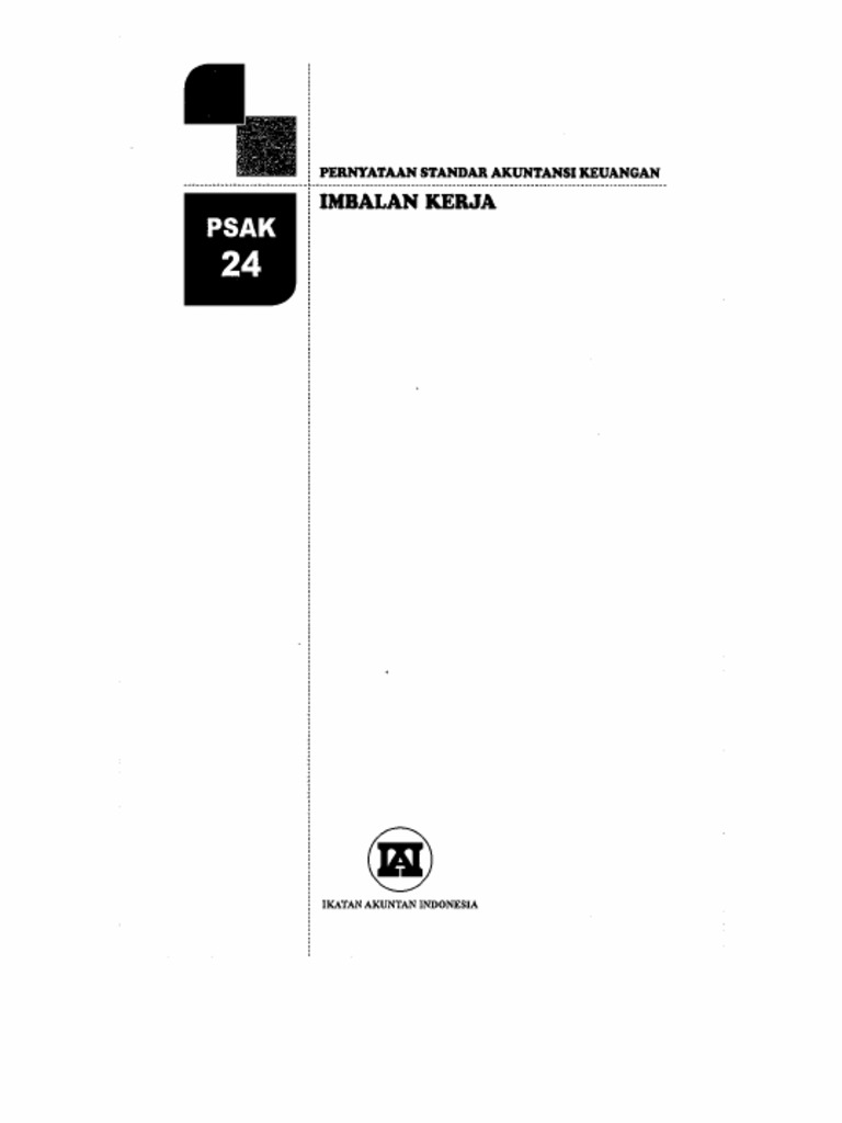 PSAK 24 (Revisi 2014) - Imbalan Kerja | PDF