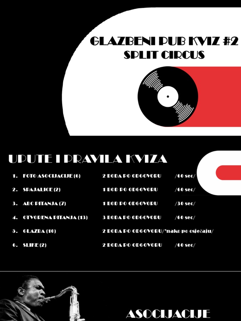 Glazbeni Pub Kviz Split Circus #2 | PDF