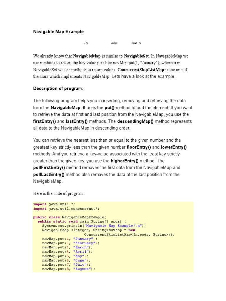 Import Import Public Class Public Static Void New: "Navigable Map ...