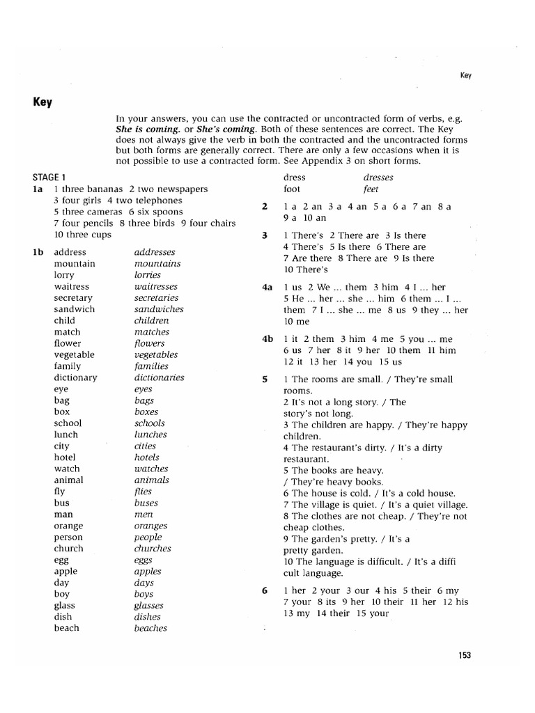 Christmas Grammar Revision Answer Key | PDF