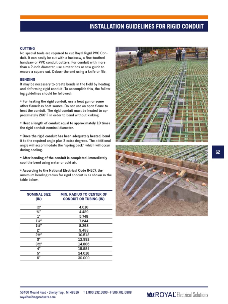 Rigid PVC Conduit Installation Guide | PDF | Volatile Organic Compound ...