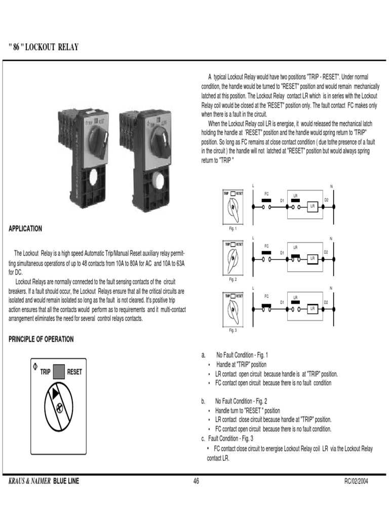 Lockout Relay Catalogue | PDF | Relay | Switch