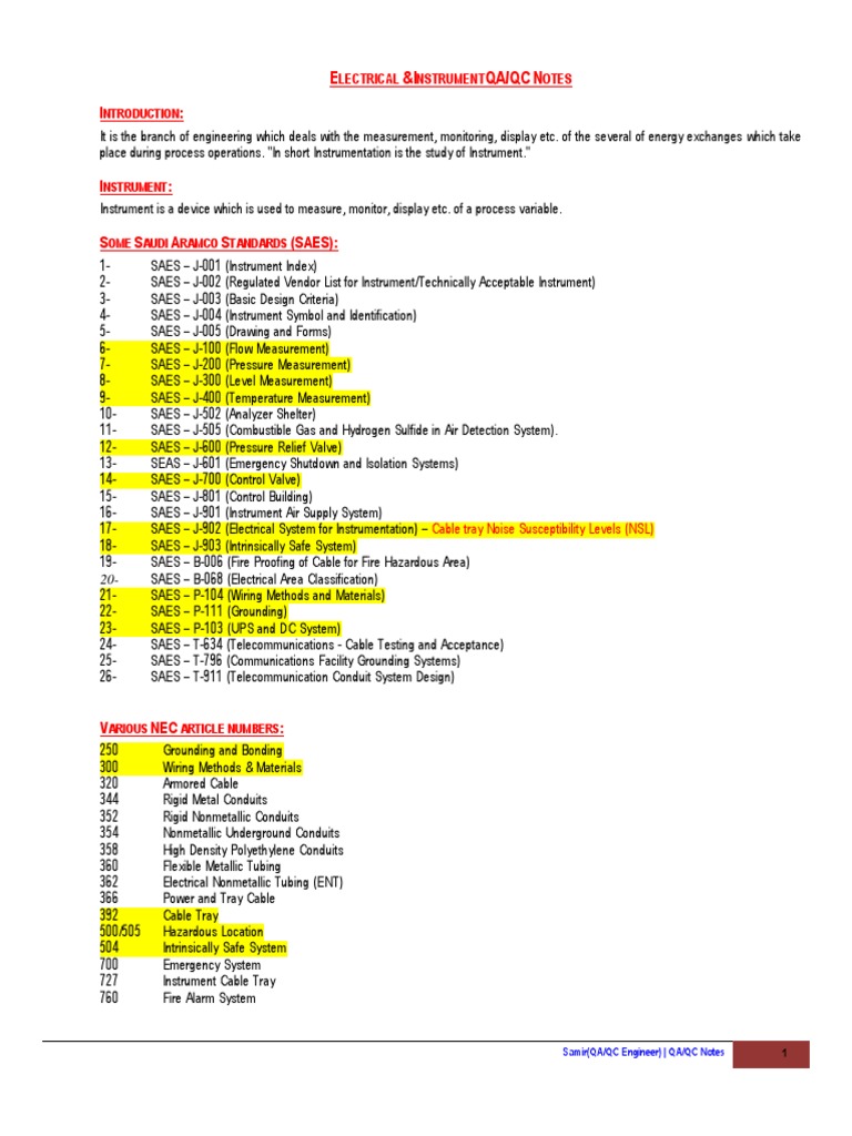 QC E & I - Questions & Answers | PDF | Pipe (Fluid Conveyance ...