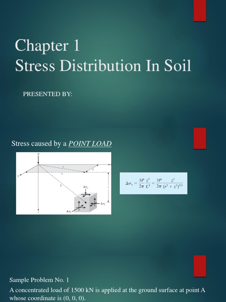Chapter 1 - Stress Distribution in Soil | PDF