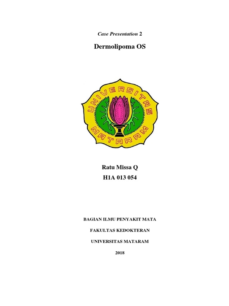 Case Presentation 2 DERMOLIPOMA | PDF