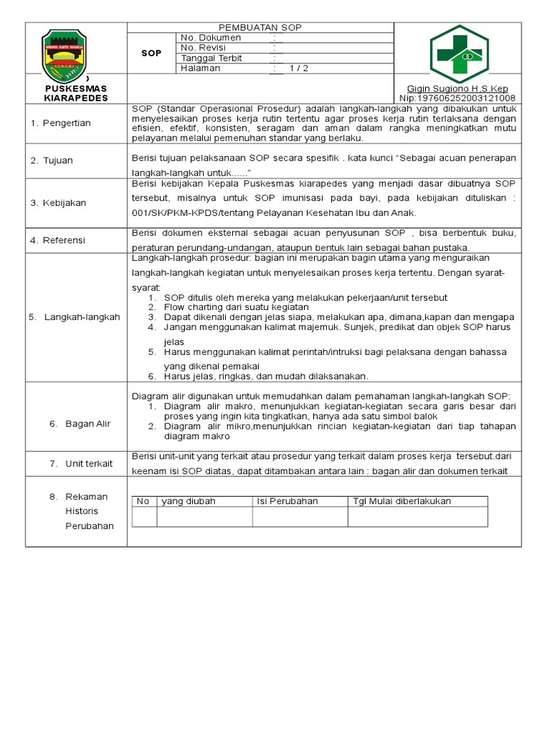 Sop-Pembuatan Sop | PDF