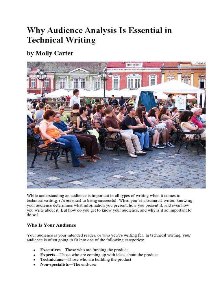 Why Audience Analysis Is Essential in Technical Writing | PDF ...