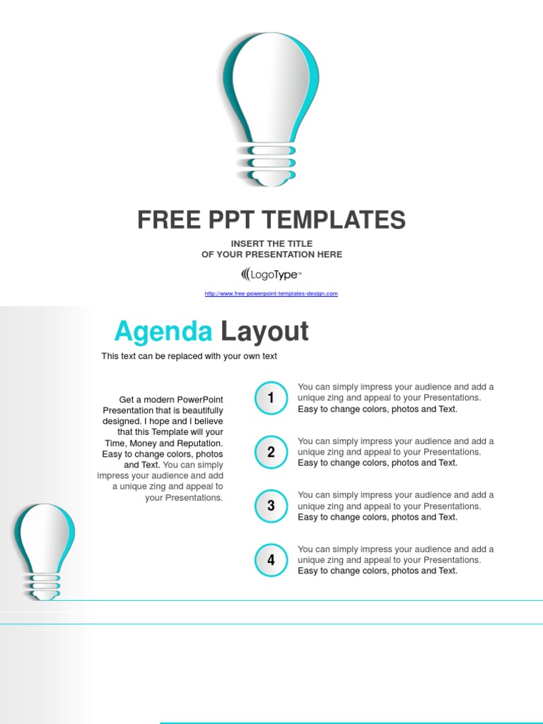 Abstract Paper Idea Bulb PowerPoint Template | PDF | Infographics ...