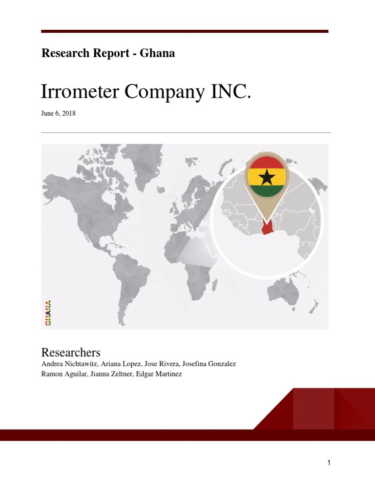 Irrometer Ghana | PDF | Ghana | Tariff