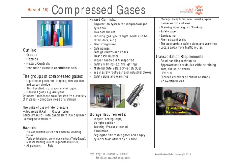 fes - tbt - compressed - gases.pdfاسطوانات الغاز المضغوطة والتعامل معها PDF | PDF | Gases ...
