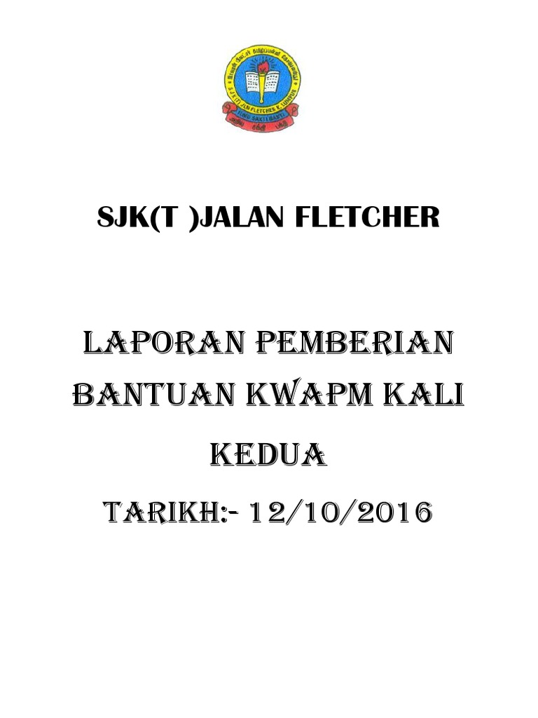 Laporan Pemberian Bantuan Kwapm Print | PDF
