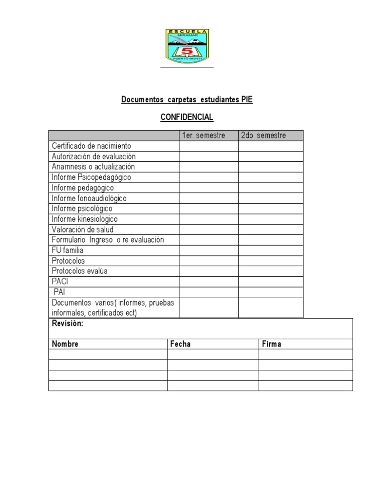 Orden de Documentos PIE | PDF | Cuidado de la salud | Invalidez