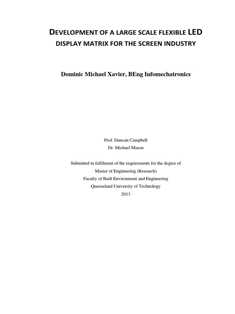 Large Scale Flexible Led Display PDF | Download Free PDF | Light ...