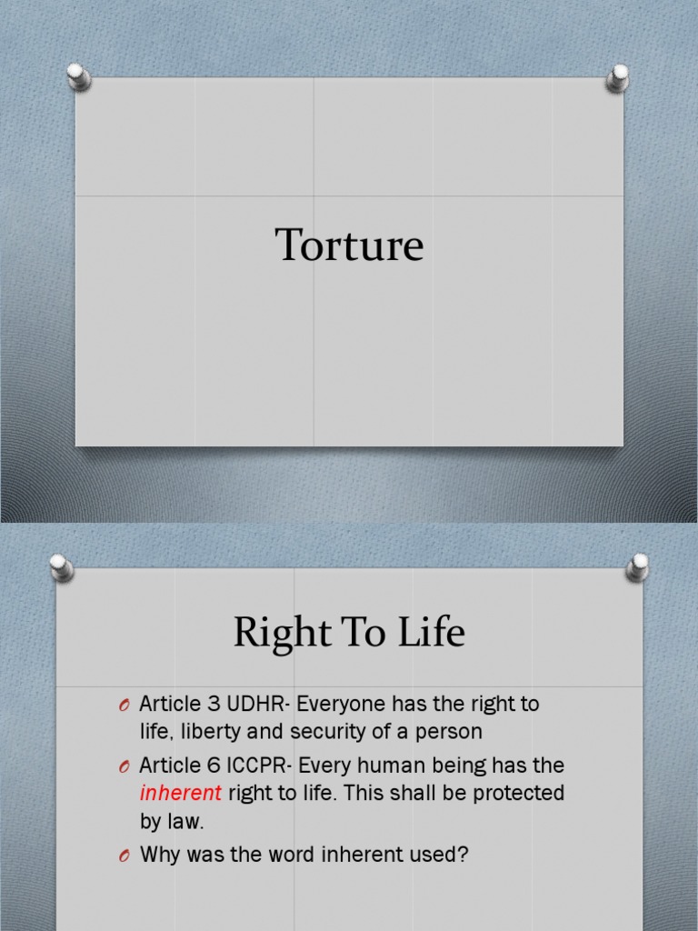 Torture Pdf Torture Human Rights