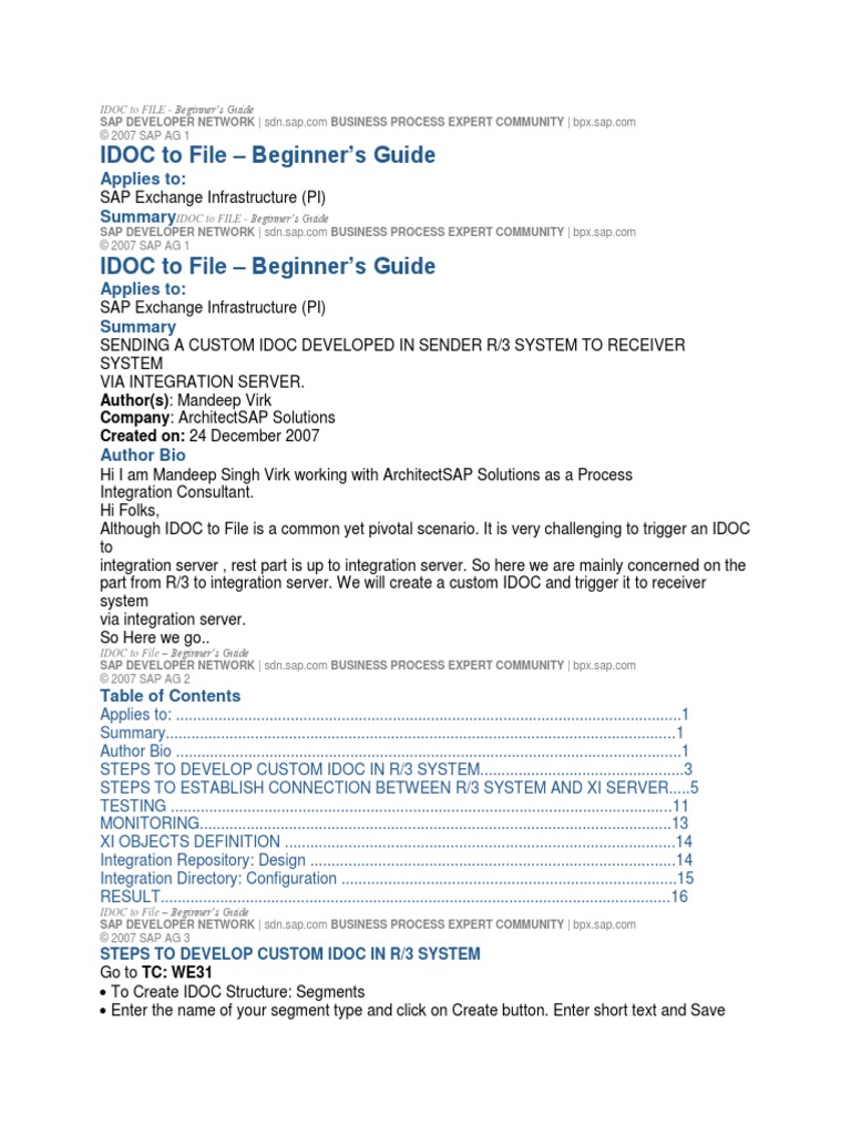 Idoc Abap SaP - 93 | PDF | Server (Computing) | Computer Network Idoc Abap SaP - 93 | PDF | Server (Computing) | Computer Network