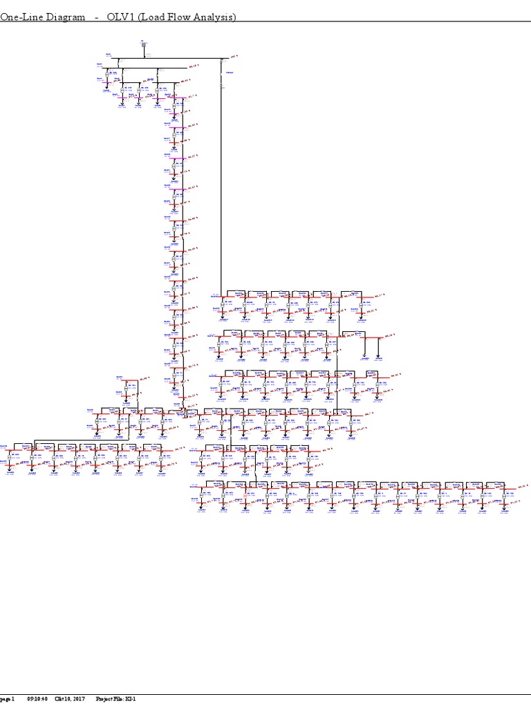 One-Line Diagram for Load Flow Analysis | PDF | Electrical Engineering ...