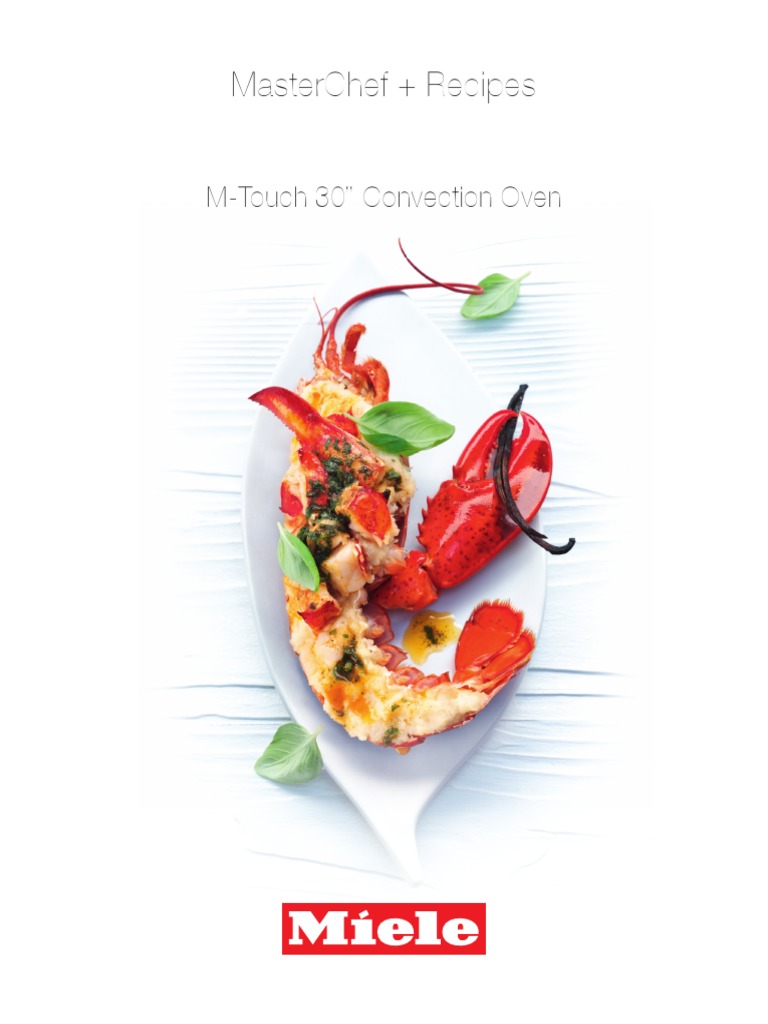 Masterchef + Recipes: M-Touch 30" Convection Oven | PDF | Dough | Roasting