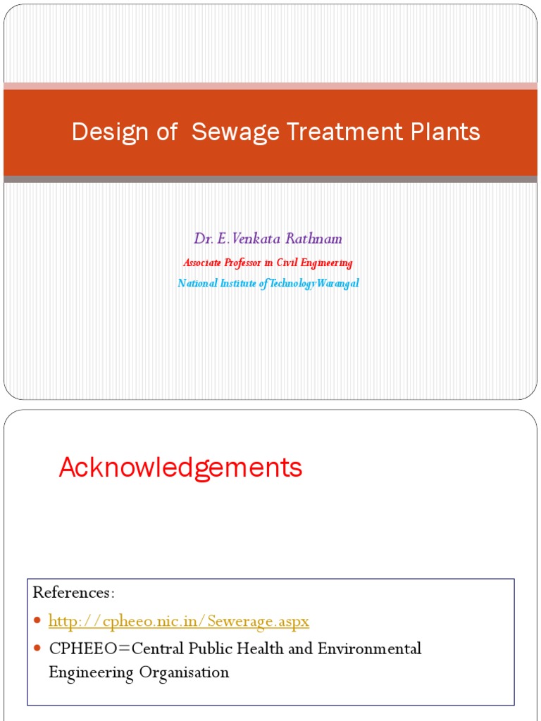Sewage Treatment Plants and Design | PDF | Sewage Treatment | Wastewater