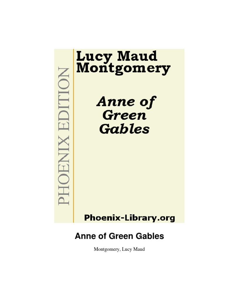 ph000356 PDF | PDF | Anne Of Green Gables | Nature