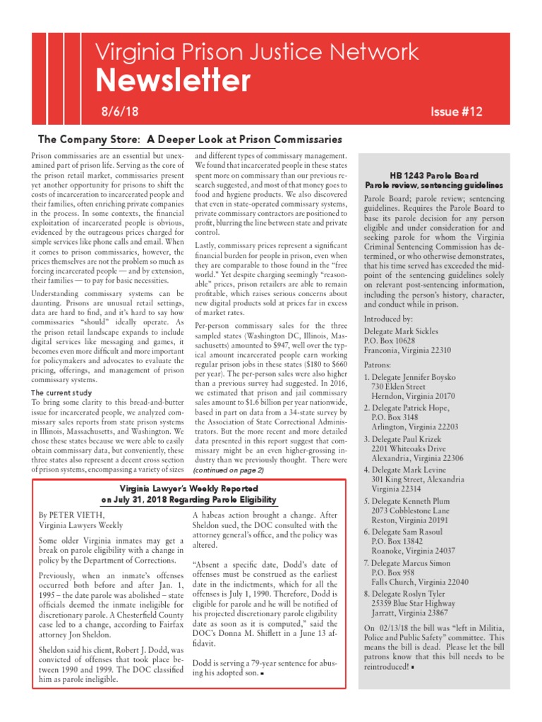 Prison Newsletter 12 | PDF | Parole | Prison