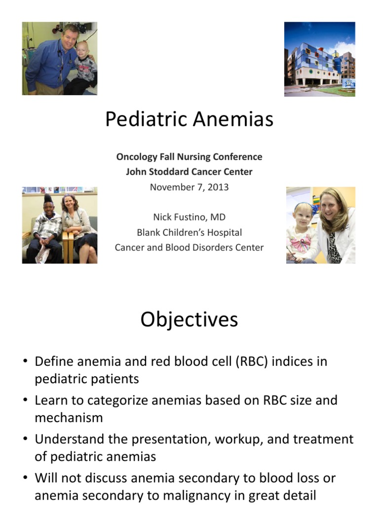 Pediatric Anemia Overview | PDF | Anemia | Sickle Cell Disease
