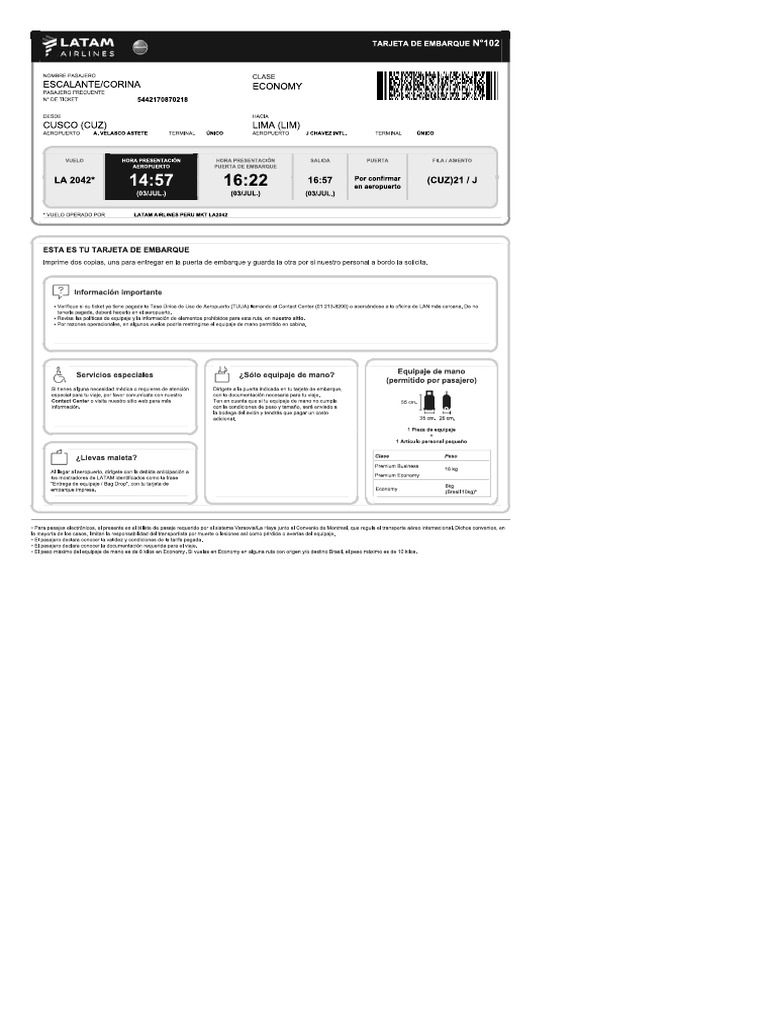 Aircraft Cargo Manifest | PDF